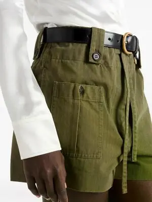 Prada Washed Chevron Shorts