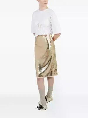 Prada Sequinned Skirt - Gold
