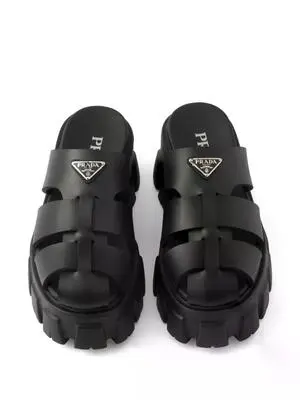 Prada Monolith Caged Sandals