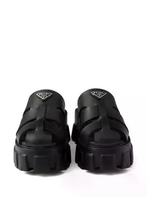 Prada Monolith Caged Sandals