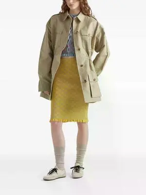 Prada Cotton Midi Skirt