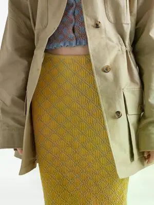 Prada Cotton Midi Skirt
