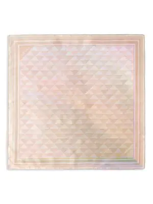 Prada Printed Silk Scarf - Neutrals