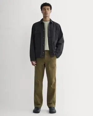 Everlane Canvas Relaxed Fit Pants - Olive