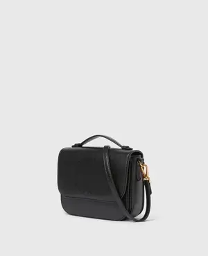 Stella McCartney Logo Messenger Crossbody Bag - Black