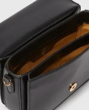 Stella McCartney Logo Messenger Crossbody Bag - Black