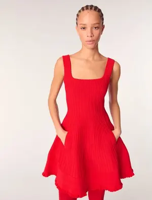 Maje Knit Mini Dress