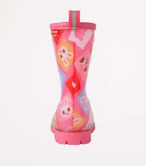 MIKI HOUSE Rabbit Print Rain Boots