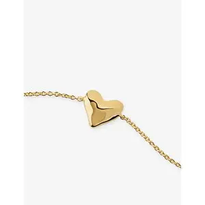 Monica Vinader Heart-charm Bracelet - Gold