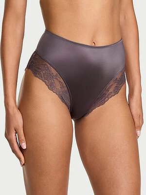 Victoria's Secret Very Sexy Smooth Lace-trim High-waist Brief Panty - Grey