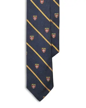 Polo Ralph Lauren Striped Silk Club Tie - Navy