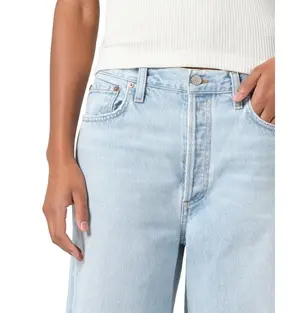 AGOLDE Low Slung Baggy Straight Leg Jeans - Spark
