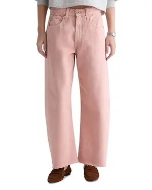 Ag Hattie High-rise Cropped Barrel Jeans - Sulfur Sparkling Rose