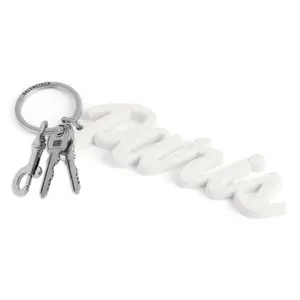 Balenciaga Paris Charm/keychain - White