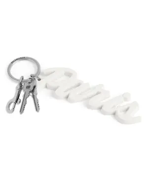 Balenciaga Paris Charm/keychain - White
