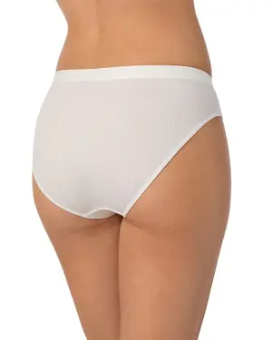 ON GOSSAMER Cabana Cotton Rib Bikini Bottom - White