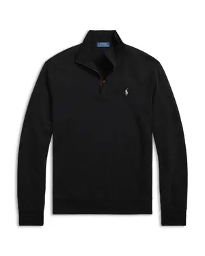 Polo Ralph Lauren Long Sleeve Quarter Zip Pullover - Black