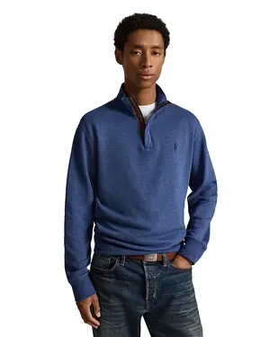 Polo Ralph Lauren Long Sleeve Quarter Zip Pullover Blue