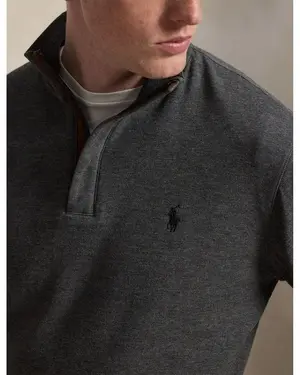 Polo Ralph Lauren Long Sleeve Quarter Zip Pullover - Windsor Heather