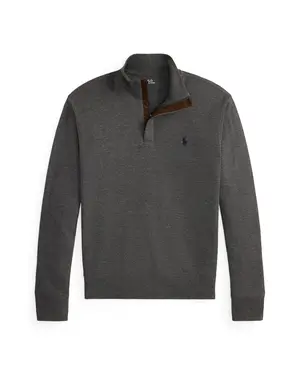 Polo Ralph Lauren Long Sleeve Quarter Zip Pullover - Windsor Heather
