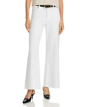 FRAME Le Slim Palazzo High-rise Wide-leg Jeans - White
