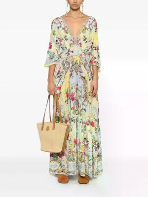 Camilla Ruffle-hem Maxi Dress