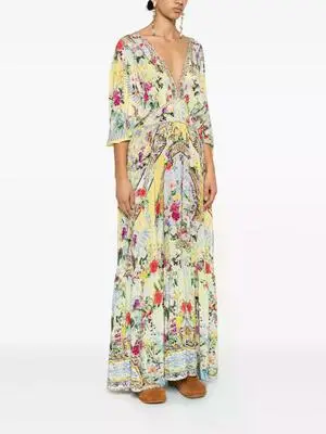 Camilla Ruffle-hem Maxi Dress