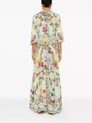 Camilla Ruffle-hem Maxi Dress
