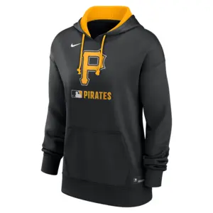 Nike Nike Pittsburgh Pirates Authentic Collection Therma MLB Pullover Hoodie Black