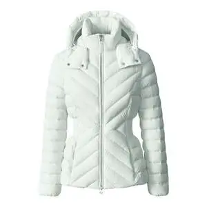 Mackage Idalee Hooded Down Jacket - Cream