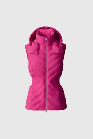 Mackage Hoshi Light Down Hooded Vest - Azalea