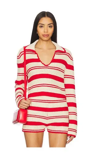 AKNVAS Rowan Two-toned Knit Crop Top