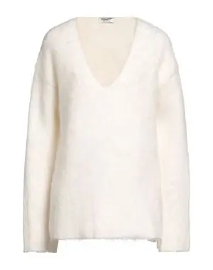 DONDUP Wool, Polyamide, Mohair Wool & Acetate Sweater - Cream