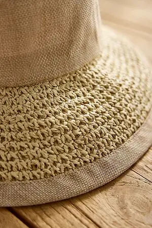 TERRAIN Crochet Brim Bucket Hat - Neutral