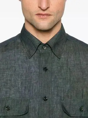 Brioni Linen Shirt - Blue