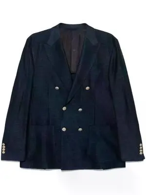 Eleventy Double-breasted Blazer Blue