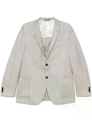 Corneliani Herringbone-pattern Blazer - Grey