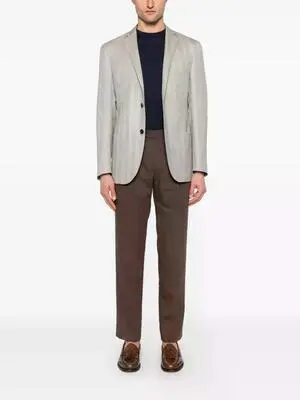 Corneliani Herringbone-pattern Blazer - Grey