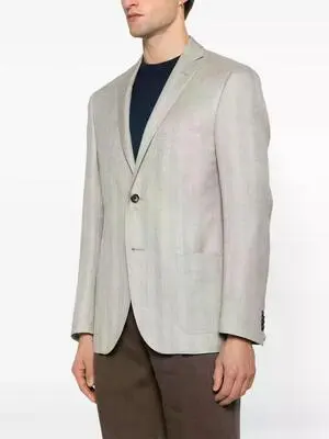 Corneliani Herringbone-pattern Blazer - Grey
