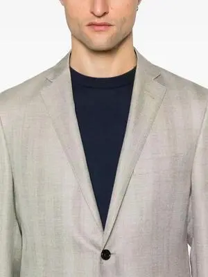Corneliani Herringbone-pattern Blazer - Grey