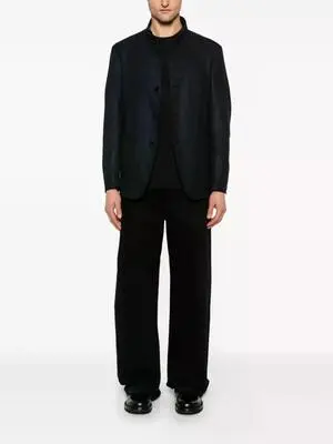 Zegna Slub-texture Jacket - Blue