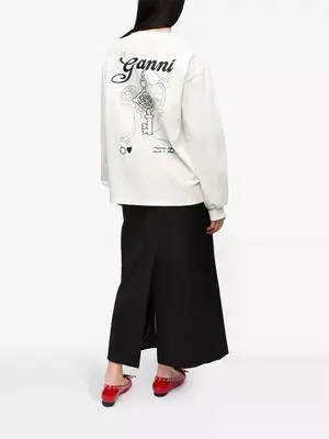 GANNI Graphic-print Sweatshirt