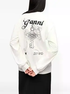 GANNI Graphic-print Sweatshirt