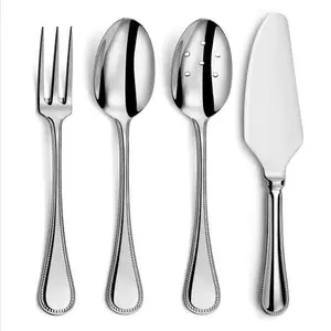 COUZON Le Perle 4 Piece Hostess Set - Stainless Steel