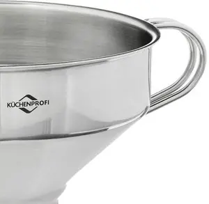KUCHENPROFI Funnel With Mesh Filter, Stainless Steel