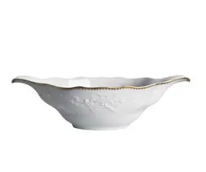 ANNA WEATHERLEY Simply Anna Gold Gravy Boat - White/gold