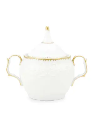 ANNA WEATHERLEY Simply Anna Gold Sugar Dish - White/gold