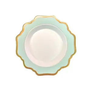 ANNA WEATHERLEY Anna's Palette Rim Soup Bowl - Aqua Green