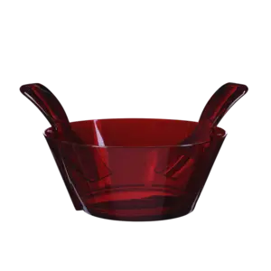 MARIO LUCA GIUSTI Fulmine Salad Bowl With Servers Red