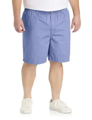 HARBOR BAY BY DXL Harbor Bay Big & Tall Elastic-waist Shorts - Hydrangea